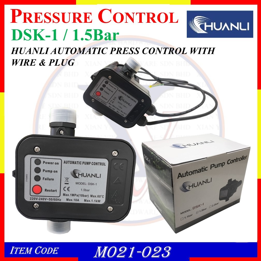 (DSK-1 / 1.5Bar) HUANLI AUTOMATIC PRESS CONTROL WITH WIRE & PLUG - M021 ...
