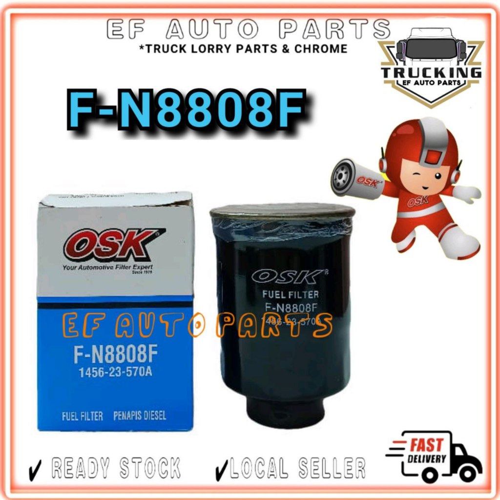 OSK FUEL FILTER PENAPIS DIESEL F-N8808 F-N8808F PENAPIS DIESEL LORI ...