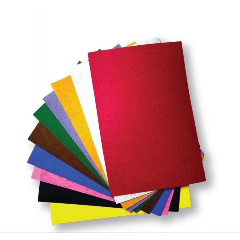 10 Colours Kain Felt/Felt Fabric Cloth/Woven sheet/A4+- | Shopee Malaysia