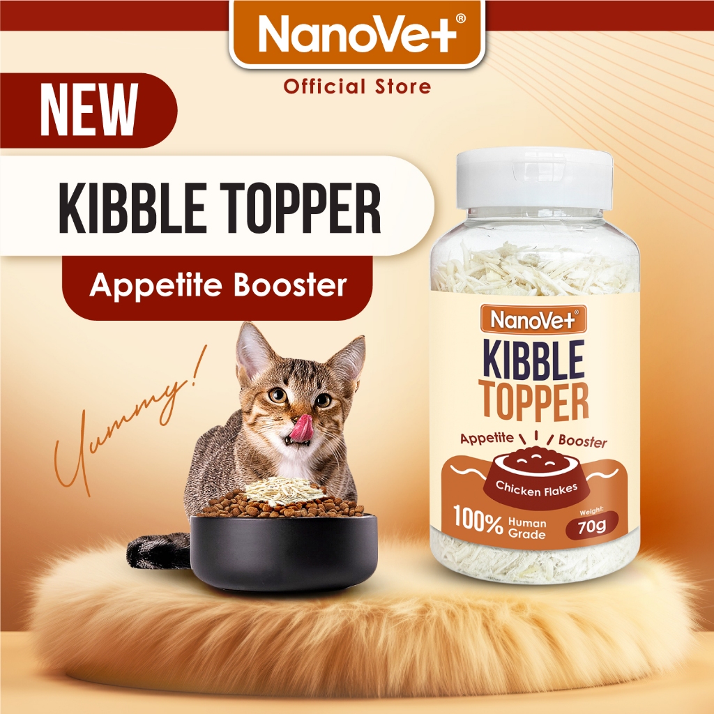 Nanovet® Kibble Topper Appetite Booster For Cat And Dog (70g) | Shopee ...
