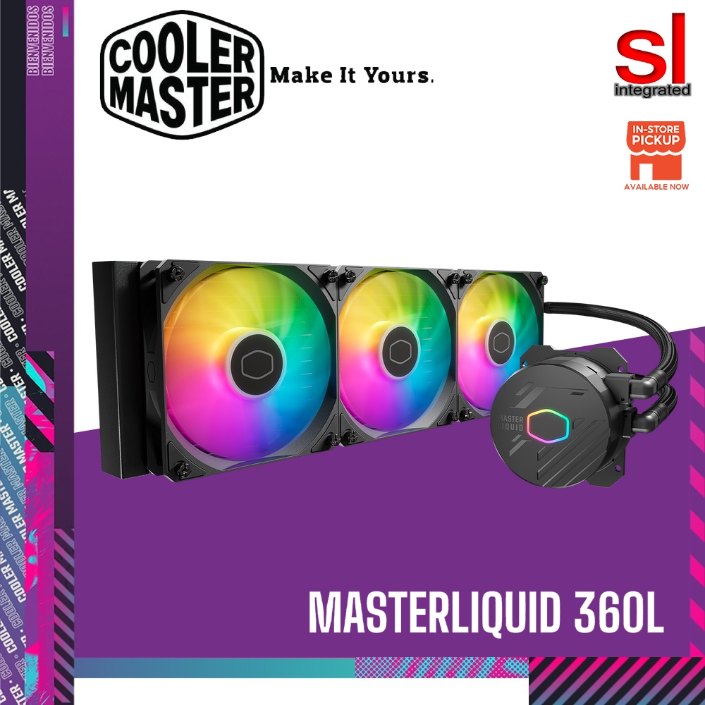 Cooler Master MASTERLIQUID 360L CORE Series ARGB AIO Liquid Cooler ...