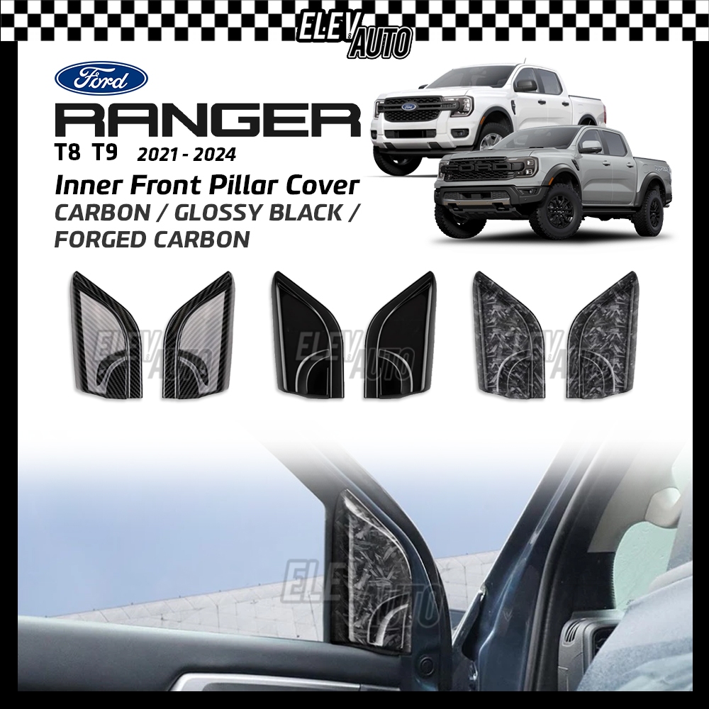 Ford Ranger T8 T9 2021 - 2024 Inner Front Pillar Cover Carbon Black ...