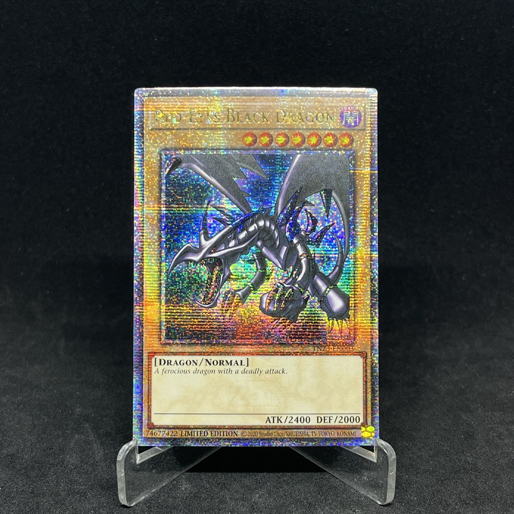 YUGIOH - Red-Eyes Black Dragon - Quarter Century Secret Rare QCSER ( TN23-EN003 ) [ JY CARD ...