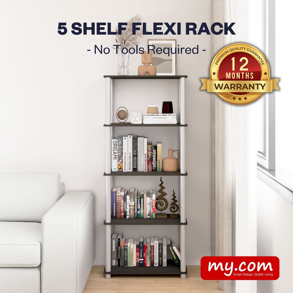5 Tier Shelf Flexi Rack/my-com/5 Tingkat Rak/Multilayer Decorative ...