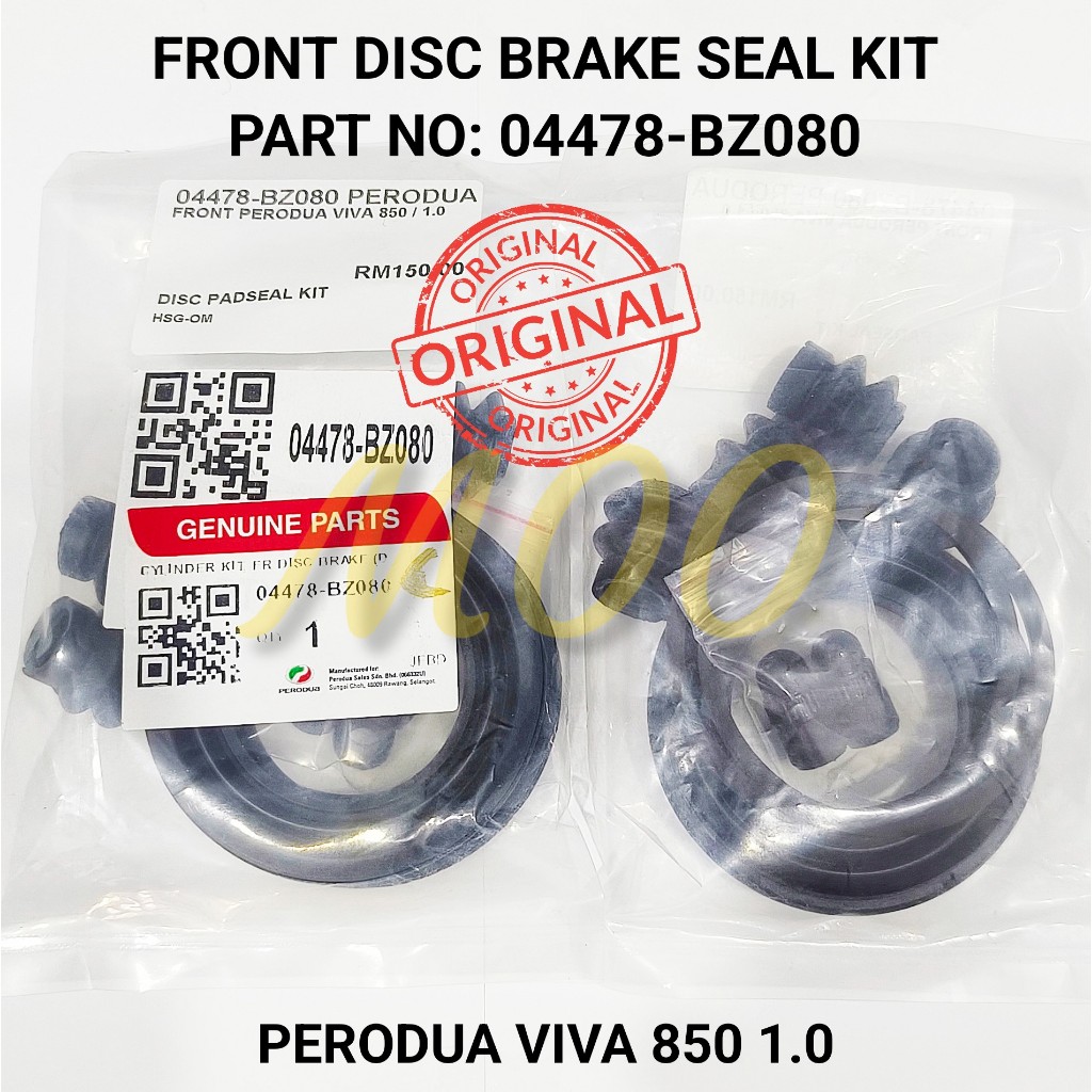 ORIGINAL PERODUA FRONT DISC BRAKE SEAL KIT CALIPER REPAIR KIT 04478 ...