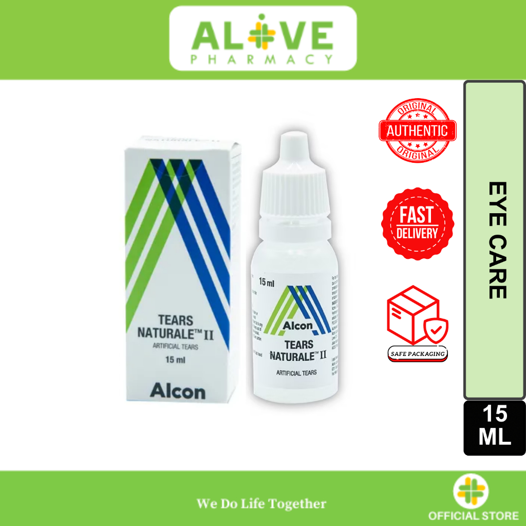 ALCON Tears Naturale II 15ML - Titisan mata untuk mata kering | Shopee ...