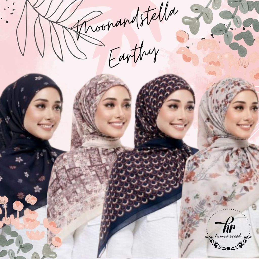 MOONANDSTELLA 🌸🌸TUDUNG BAWAL PREMIUM COTTON VOILE | Shopee Malaysia