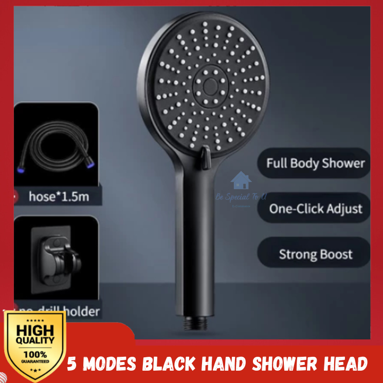 Air Pancut Bilik Mandi Pressurized Shower Head Showerhead Set Large ...