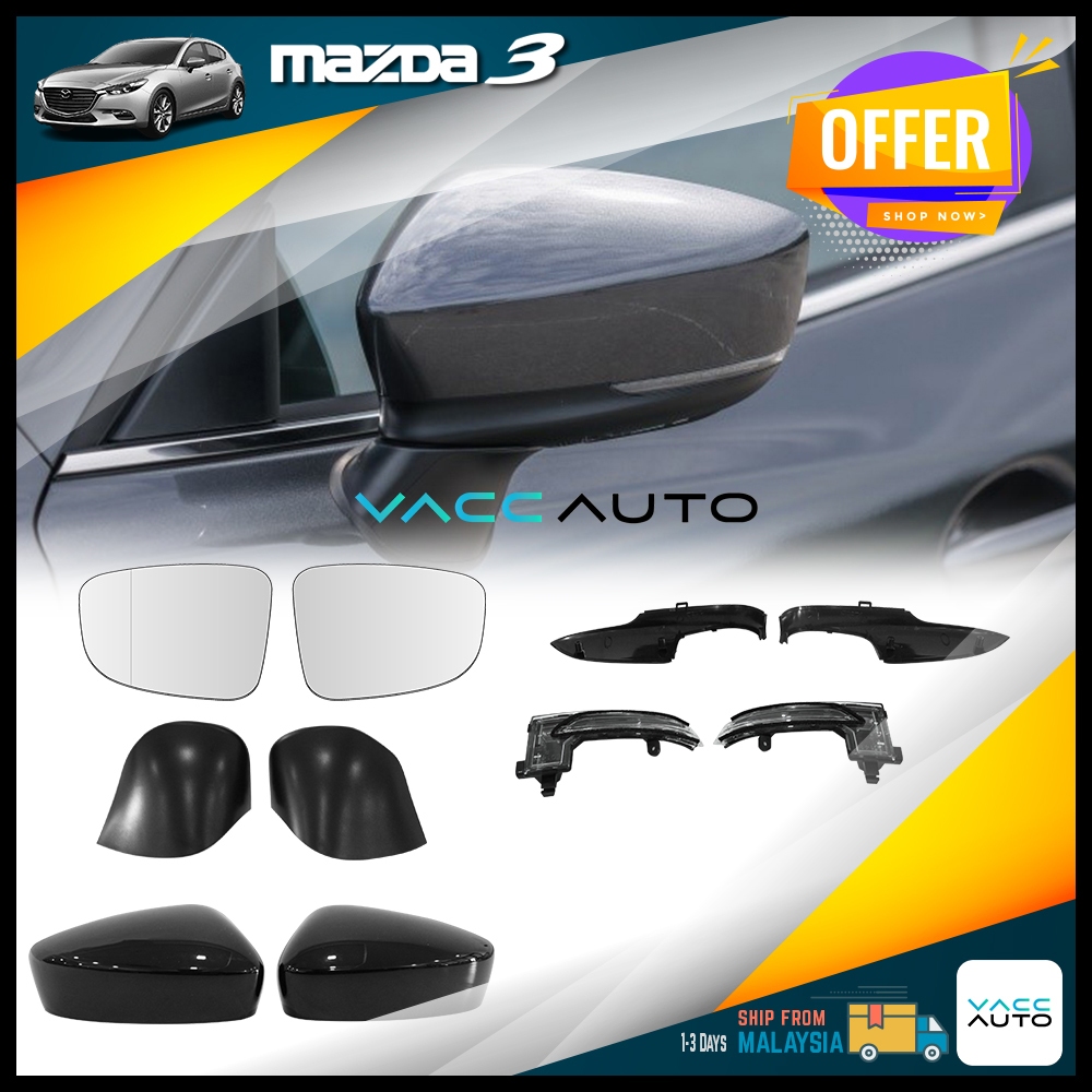 Mazda 3 Axela 2017-2019 Side Mirror Cover Replace Type Signal Mirror ...