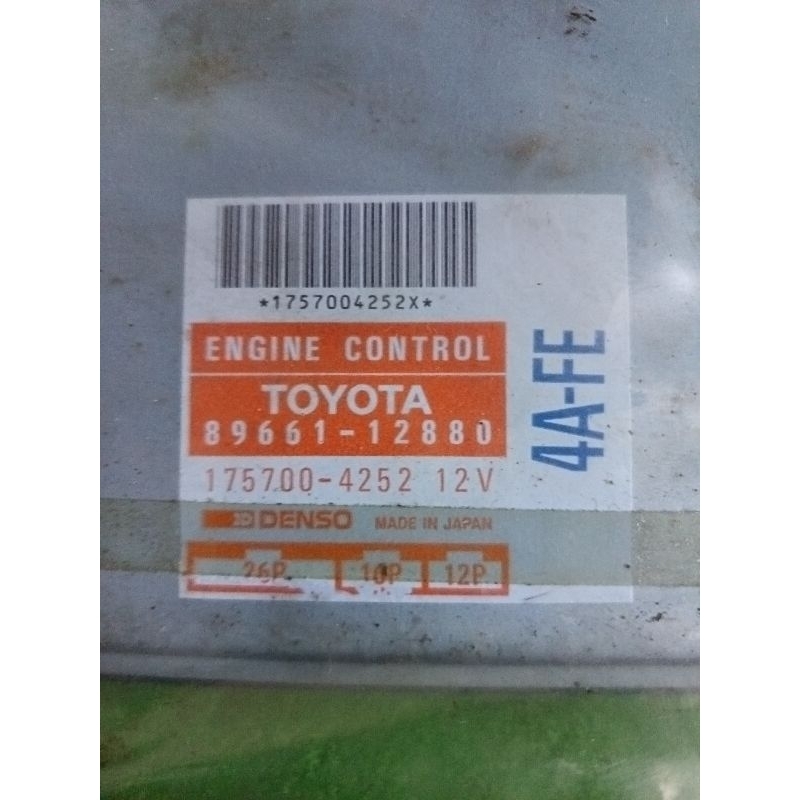 Used Original Toyota Corolla 89661-12800 4A-FE ECU (Japan) (Nego ...