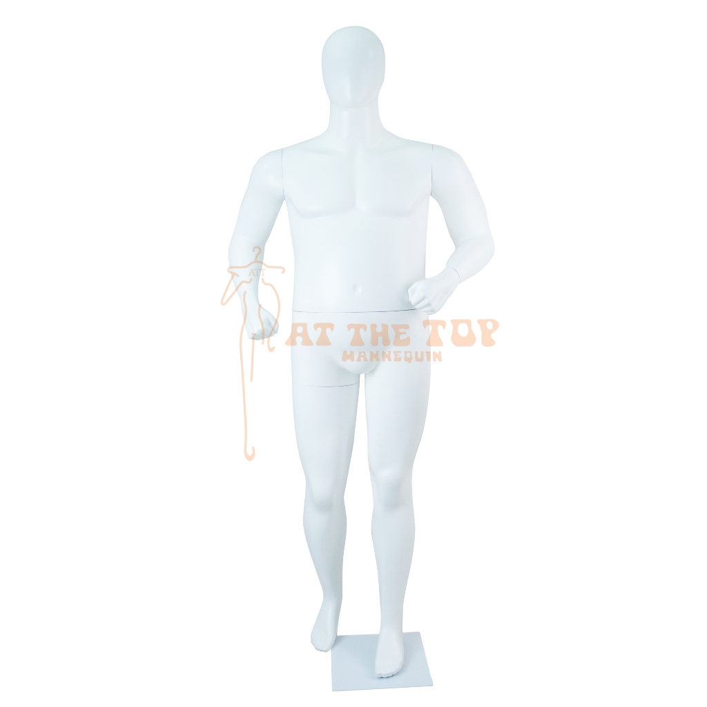 Full Body Plus Size Men Mannequin/Abstract Men Standing Mannequin in ...