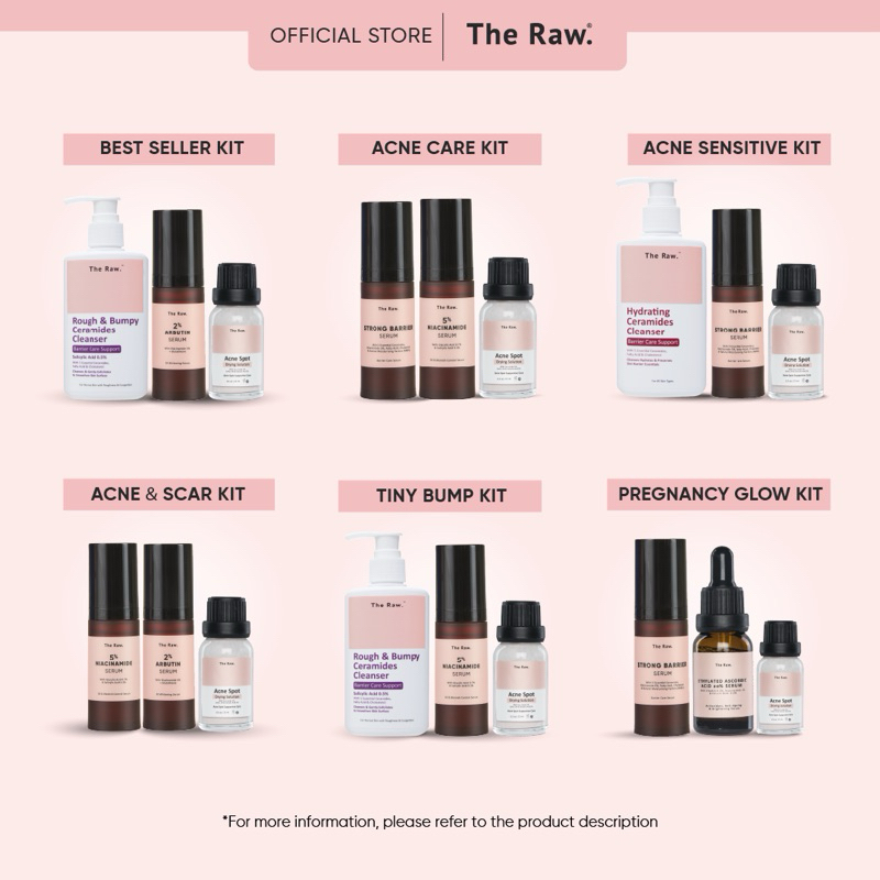 [JUNE SPECIAL] The Raw. Exclusive Bundle Kit with Acne Supportive Care ...