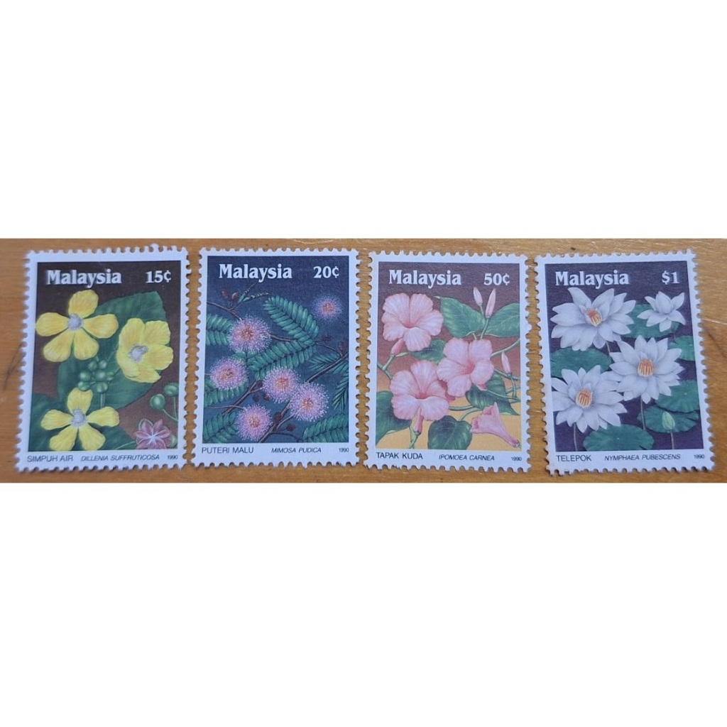 STAMP Mint Setem Baru Malaysia Wildflowers 1990 Wild Flower Plant Flora ...