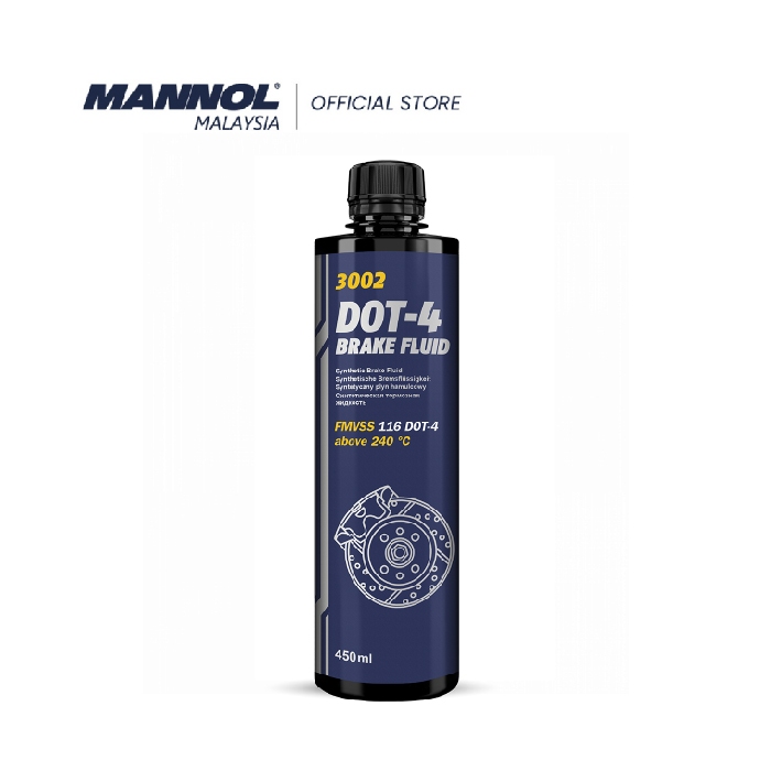 MANNOL MN3002 Brake Fluid DOT-4 (450ml) | Shopee Malaysia