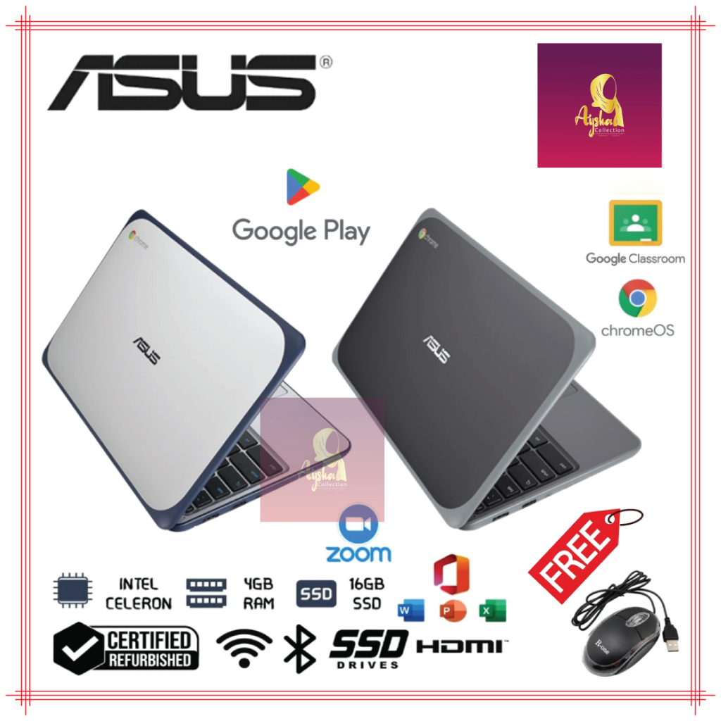 Asus C202S 16GB Storage 4GB RAM 11.6″ Display | Shopee Malaysia