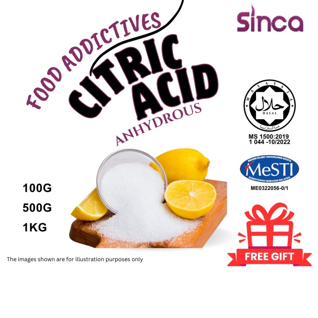 Asid Citrit / Citric Acid 500g / 1kg - Gred Makanan | Food Grade | Food ...
