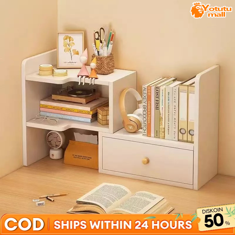 Ready Stok Desktop storage rack desk storage rack study multi-layer ...