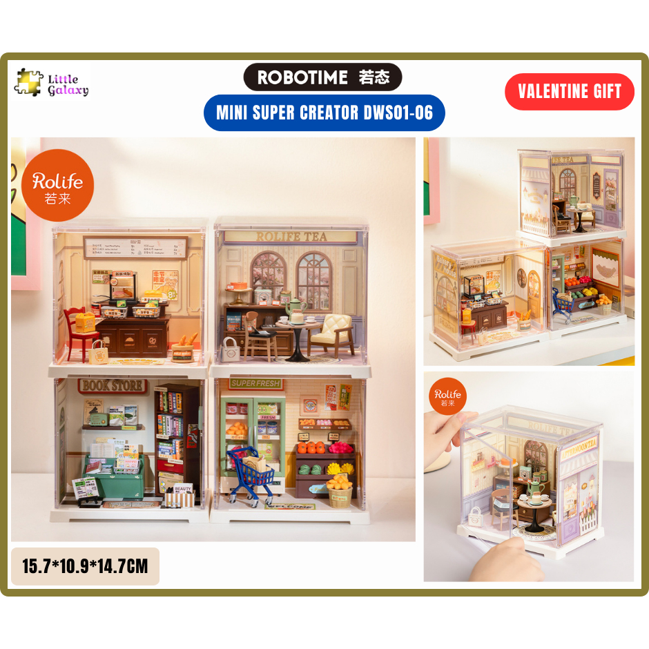 [BirthdayGift] Robotime Rolife Plastic DIY Mini Super Creator Miniature ...