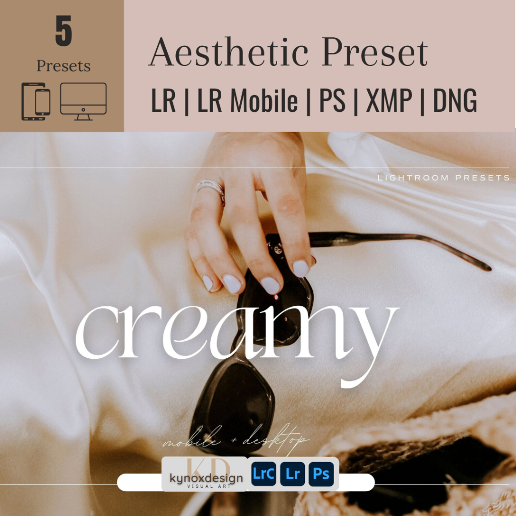[Lightroom Preset] Aesthetic Preset - Creamy for LR/LR(mobile)/PS ...