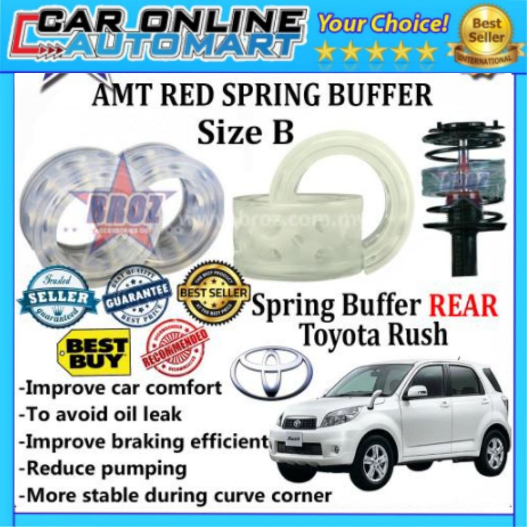 Toyota Rush OEM Rear C-Type Car Shock Absorber Buffer - Transparent ...