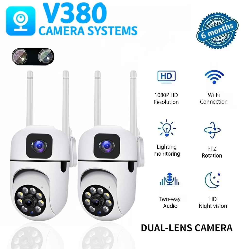 V380 Pro CCTV Camera 4K 8MP CCTV Outdoor Waterproof CCTV Camera WIFI ...