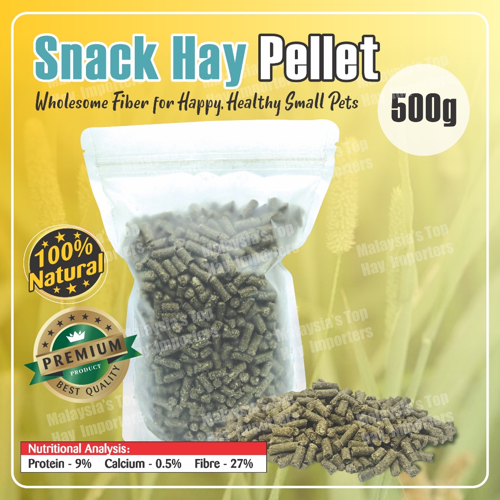 Rabbit Pellet 2 kg & Snack Hay Pellet 500g for Small Animals | Shopee ...