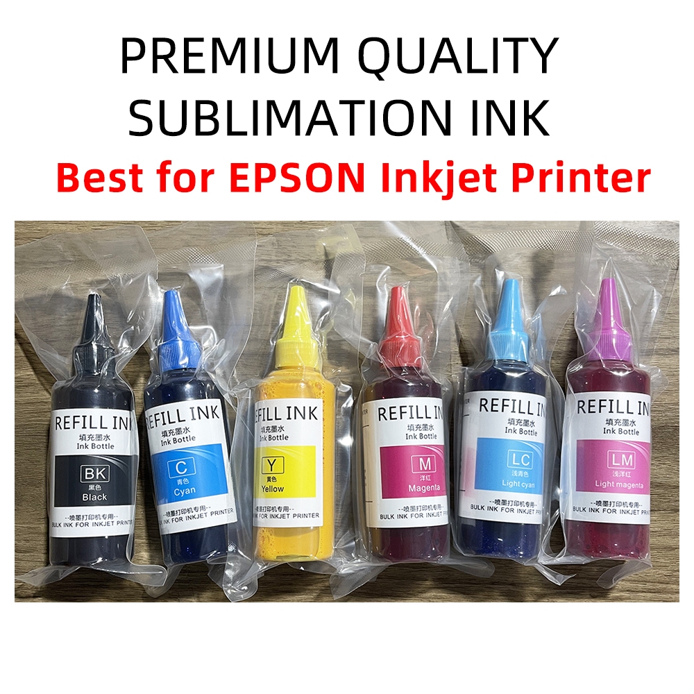 Epson 4/6 Color Premium Sublimation Ink Heat Transfer Ink For All Epson Inkjet Printer (T-Shirts ...