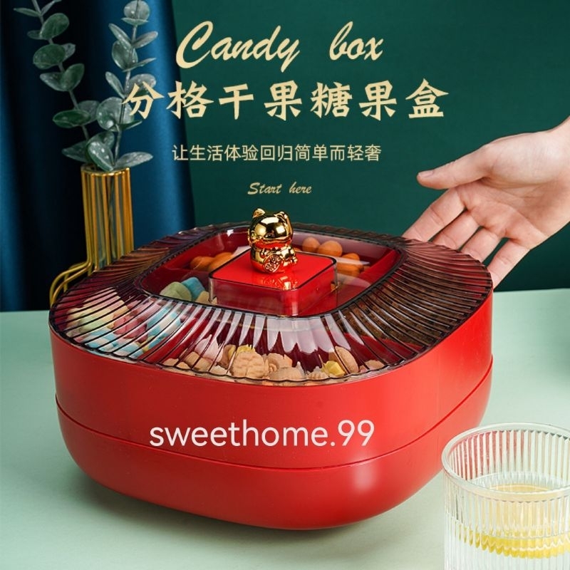 2025 CNY Candy Box Creative Double Layer Fruit Plate Living Room Coffee ...