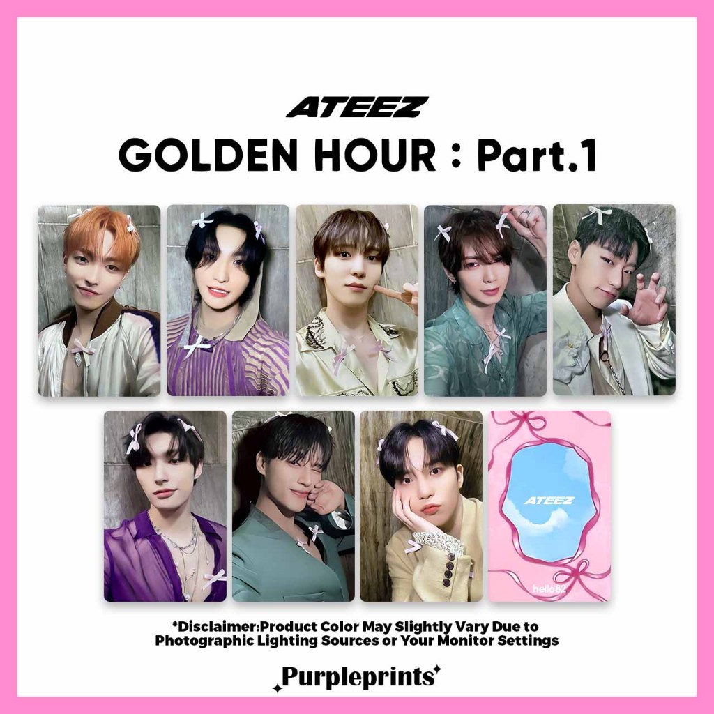 ATZ Golden Hour Part. 1 Unofficial Fanmade Kpop Photocards | Shopee ...