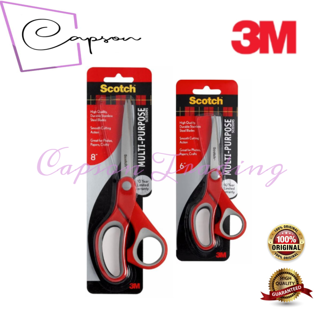 3M Scotch Multi-Purpose Scissors 8"/6" | Shopee Malaysia