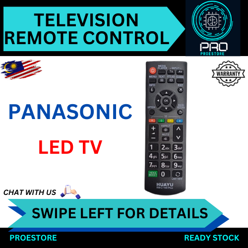 Alat Kawalan Jauh Televisyen PANASONIC LED TV Remote Television / TV ...