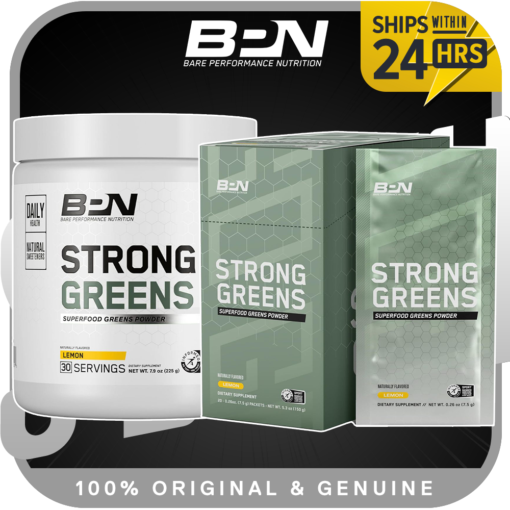 GENUINE Bare Performance Nutrition BPN Strong Greens Superfood Powder ...