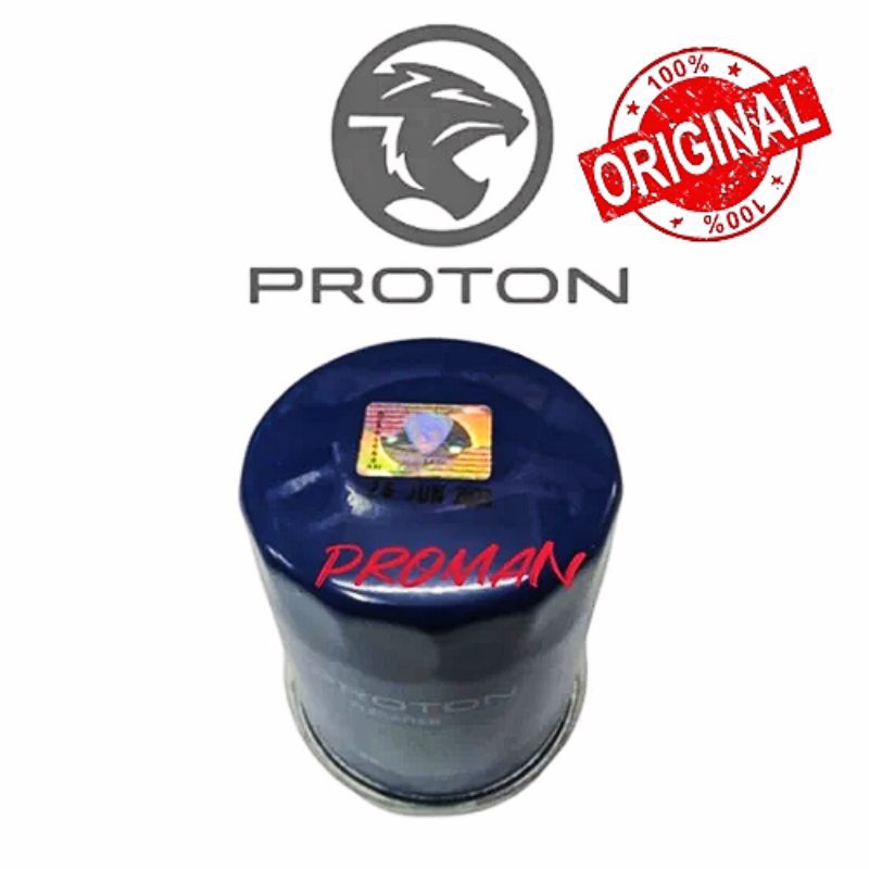 100% ORIGINAL PROTON OIL FILTER ALL SAGA, WIRA, WAJA, GEN 2, PERSONA ...