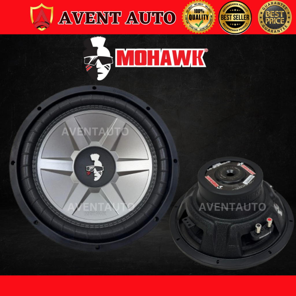 MOHAWK Car Audio M1 SERIES 12 inch SVC Subwoofer, 400W – M1-124PRO ...