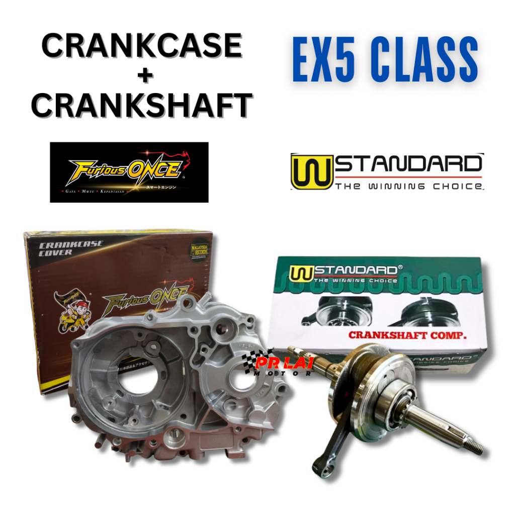 CRANKCASE LH CRANKSHAFT EX5 CLASS 1 FURIOUS ONCE W STANDARD Combo Set ...