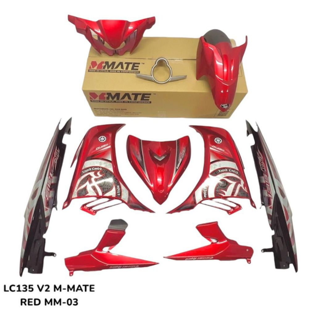 LC 135 NEW 55D V2 COVER SET M-MATE STICKER TAPAK (MMATE) | Shopee Malaysia