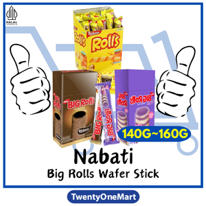 [Halal Food] Nabati Big Rolls Wafer Stick Richeese/Richoco/Korean ...