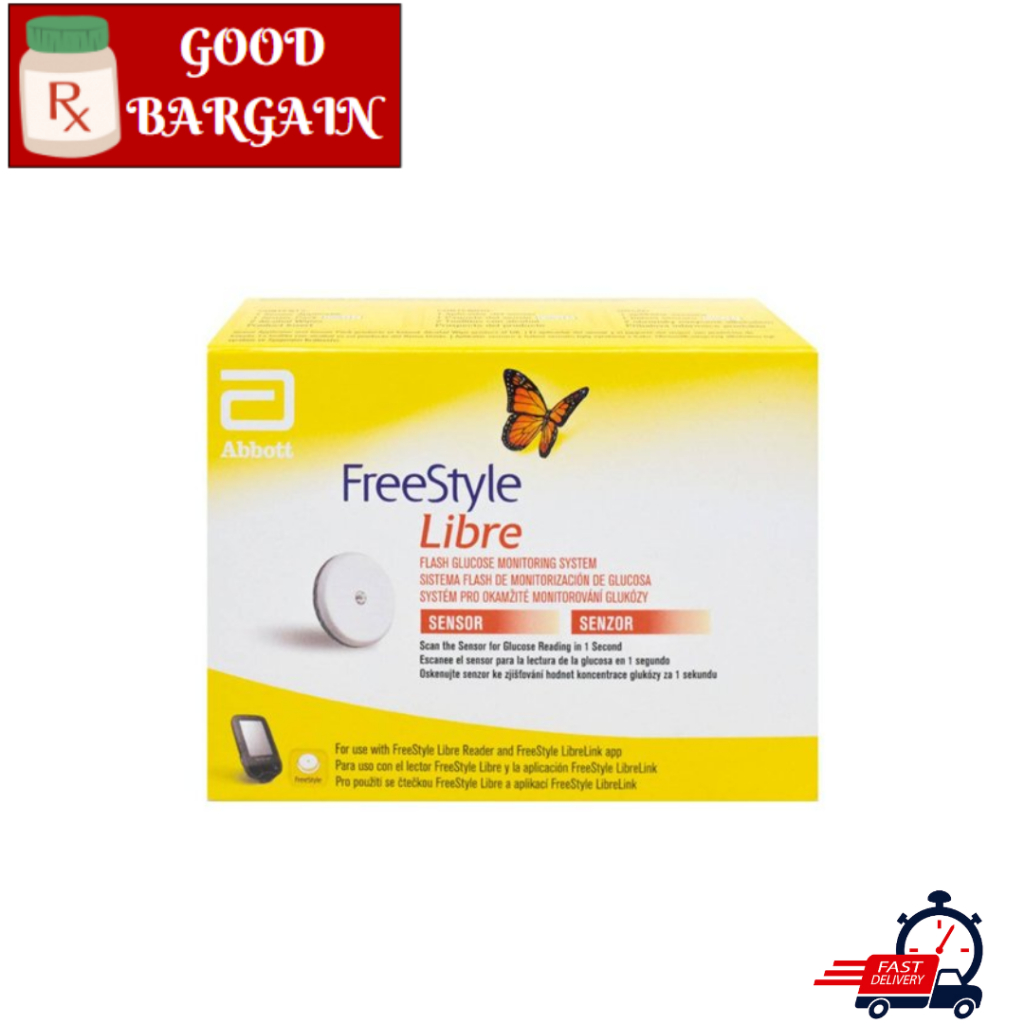 ABBOTT FREESTYLE LIBRE CONTINUOUS GLUCOSE MONITORING SENSOR 14DAYS (EXP ...