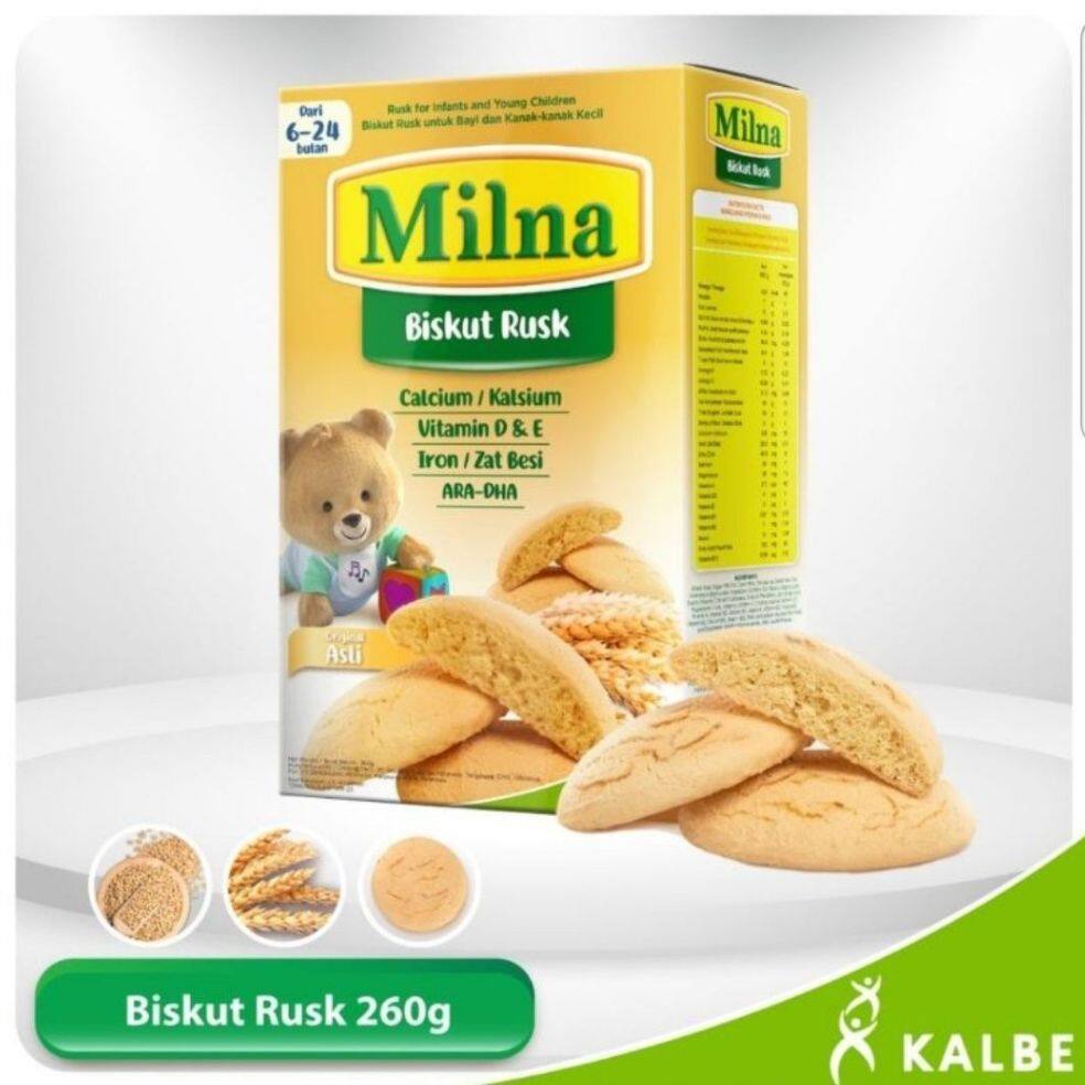 Milna Baby Rusk Original (260g) For 6+ Babies | Shopee Malaysia