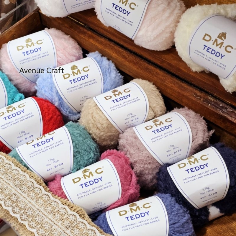 LABUBU Yarn DMC Teddy Yarn Adorable Genlest-Ever Fun Fur Yarn for ...