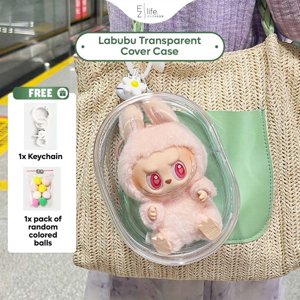 Labubu V1 / V2 Cover Case Transparent Protection blind box Storage Box ...