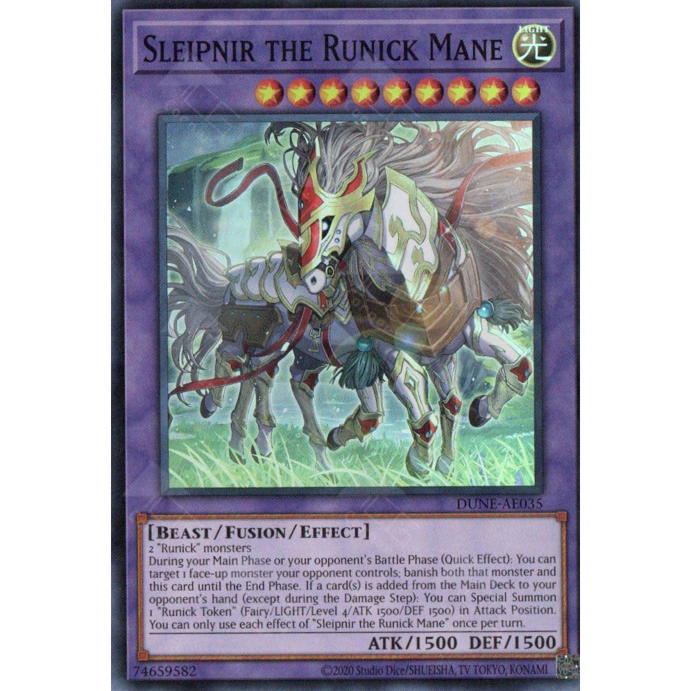 YUGIOH DUNE-AE035 Sleipnir the Runick Mane | Shopee Malaysia