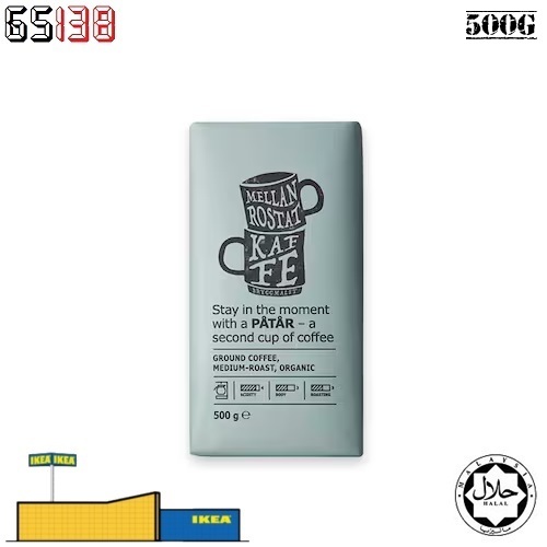 IKEA PATAR Ground Coffee [Medium Roast] Organic 500g (𝙊𝙧𝙞𝙜𝙞𝙣𝙖𝙡) HALAL ...