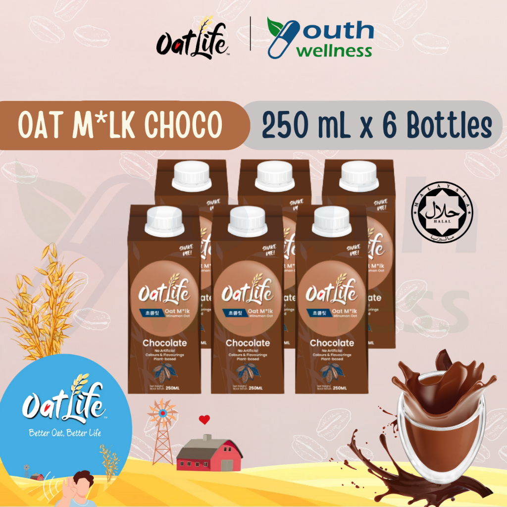 [RTD] OatLife Oat Milk Chocolate (6 x 250mL) | Shopee Malaysia