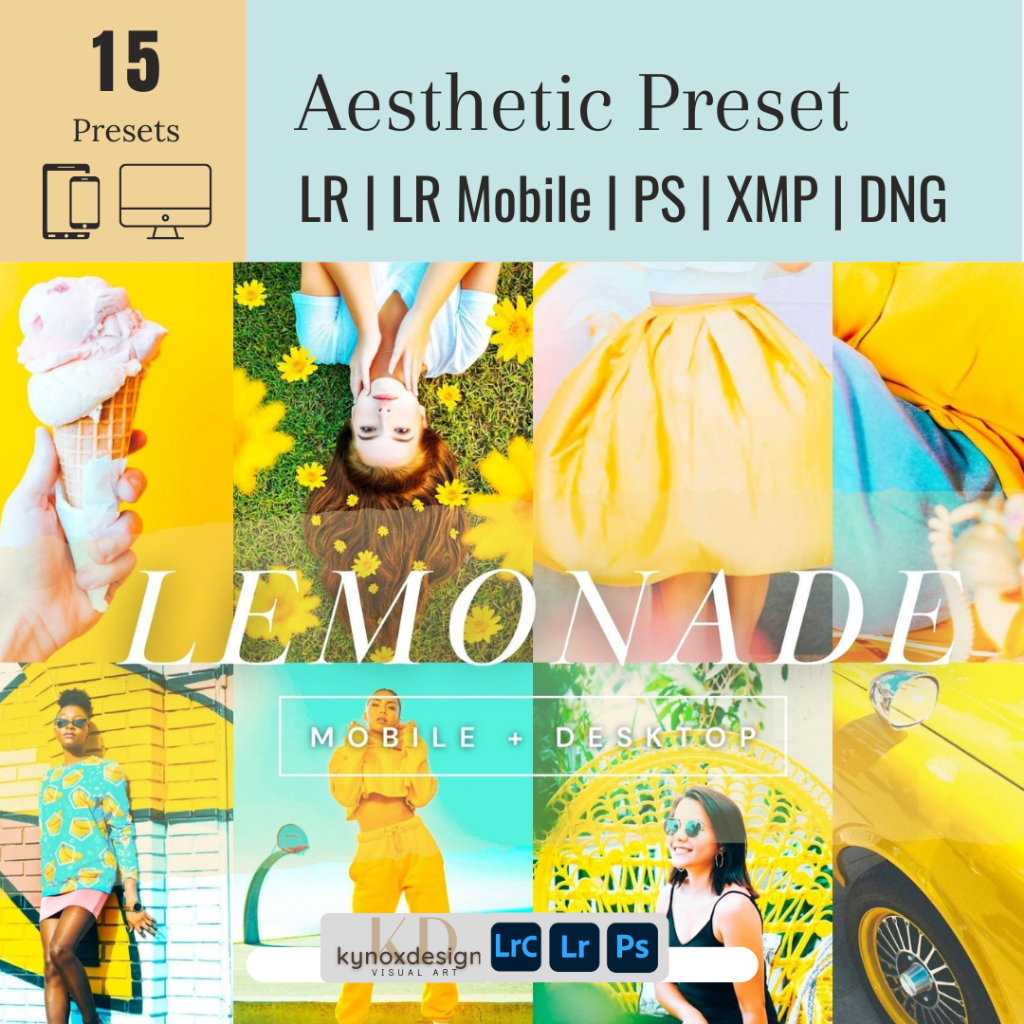 [Lightroom Preset] Aesthetic Preset - Lemonade for LR/LR(mobile)/PS ...