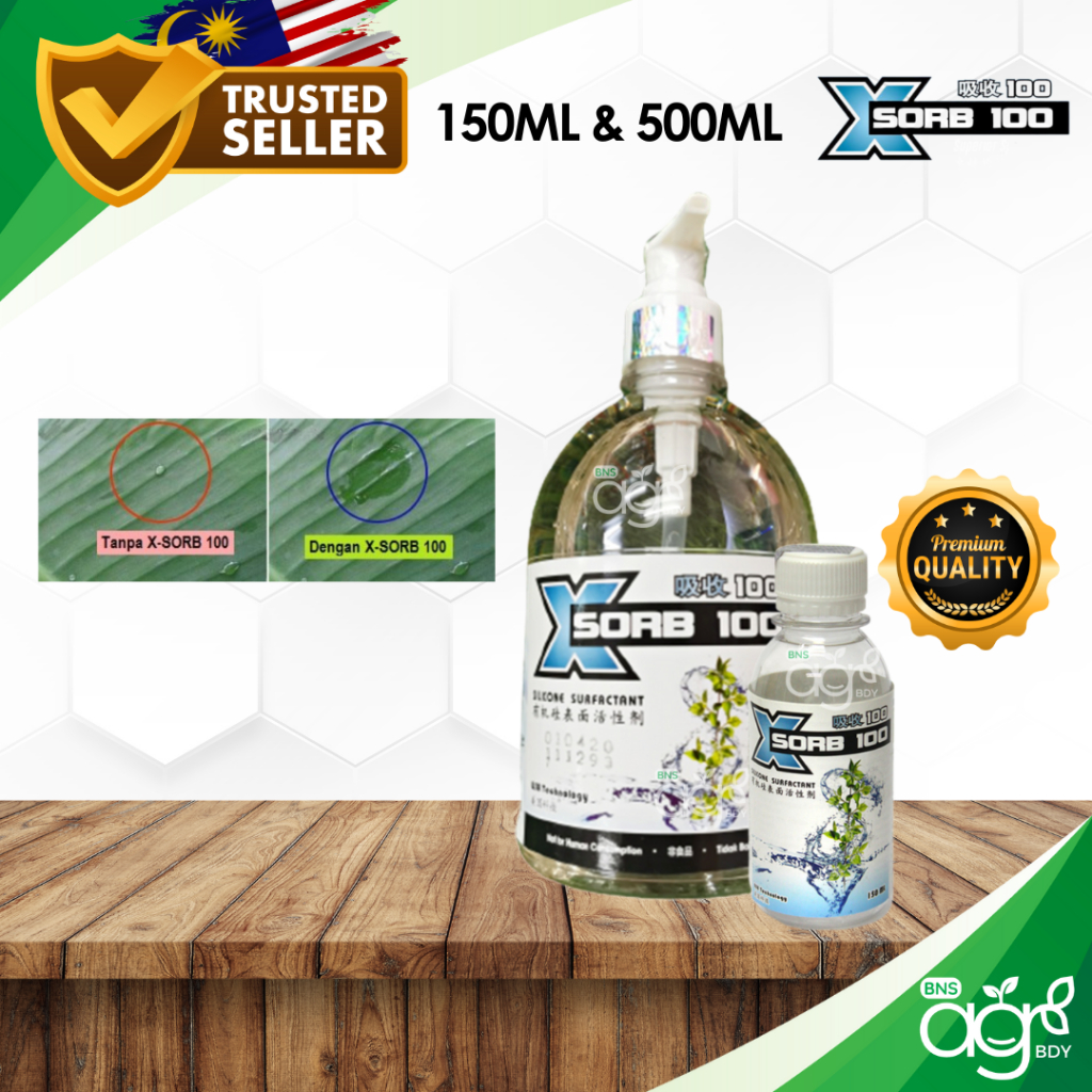 [150/500ml] AgroBuddy X-Sorb 100 Silicone Gam Pelekat Penembusan Daun ...