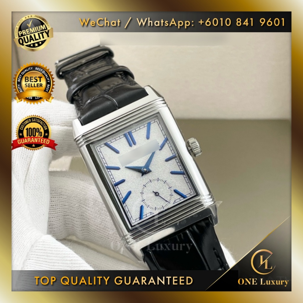 🔥SWISS TOP QUALITY🔥 JLC REVERSO TRIBUTE DUOFACE WHITE/BLUE DIAL ON ...