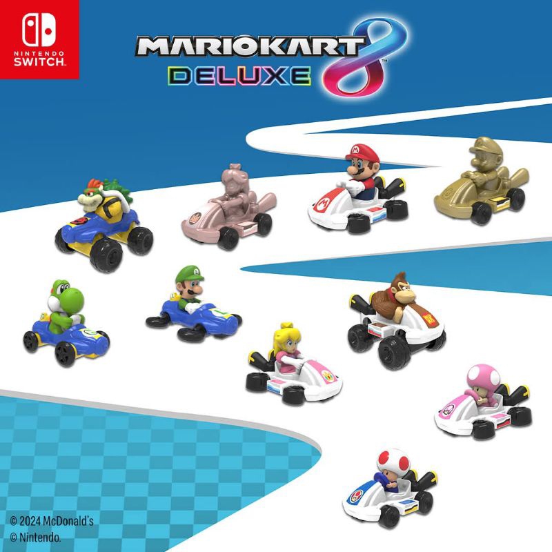 McDonald's Mcd Mario Kart Deluxe 8 Happy Meal toy collection | Shopee ...