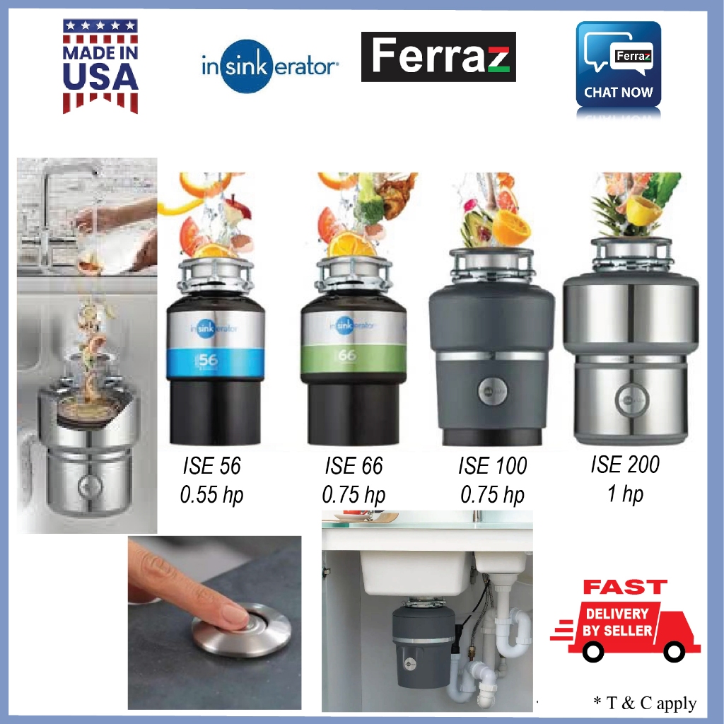 In Sink Erator ISE56 / ISE66 / ISE EVO100 / ISE EVO200 Sink Food Waste ...