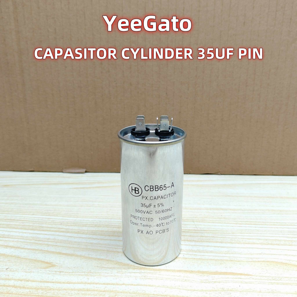 [ 35uF ] ( CBB65) CAPACITOR CYLINDER PIN HEAVY DUTY (450V) COMPRESSOR ...